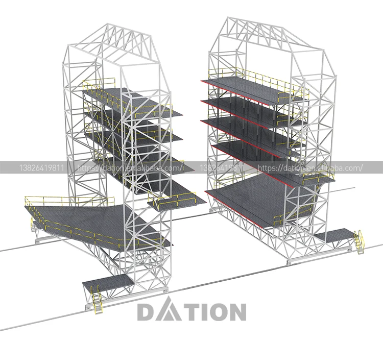 Work Platform Aluminum Step Ladder Aircraft Maintenance Ladder Easy ...