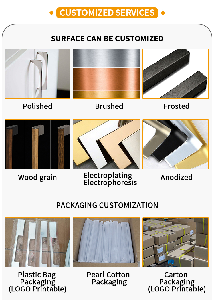 Hidden Cabinet Kitchen Cabinet Integrated Handles Brushed Aluminum ...