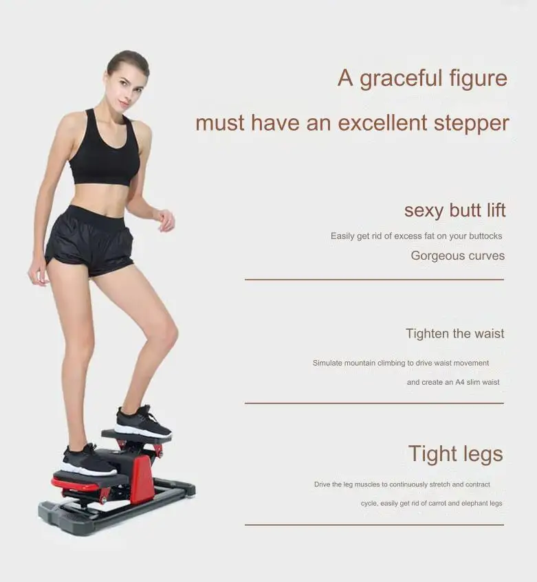 Stepper,Mini Indoor Stair Foot Pedal Exerciser Hometrainer For Women ...