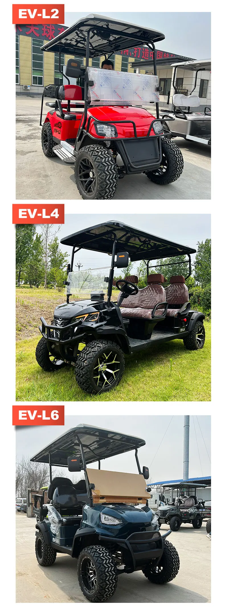 4WD Factory Electric Golf Cart - off-Road & Street Legal