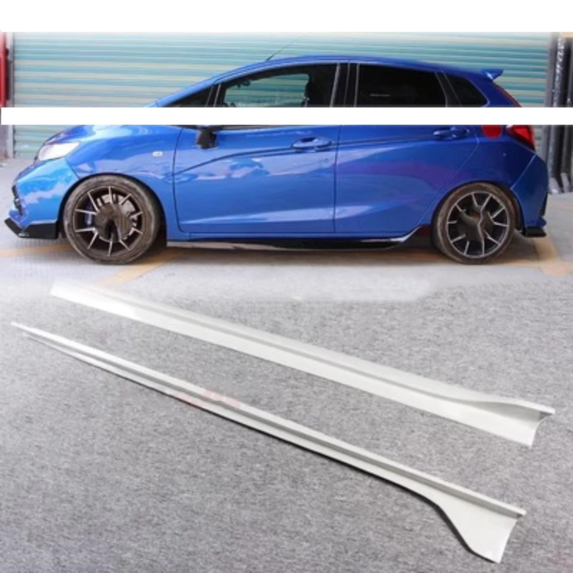 Abs Material Front Rear Bumper Side Skirt For Honda Fit Jazz Gk5 ...