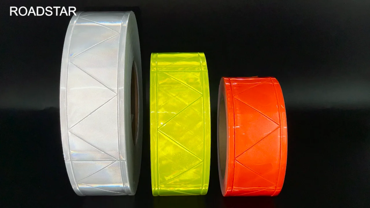 Yellow W Type 5 Cm Micro Prism Reflective Tape Pvc Reflective Patch ...