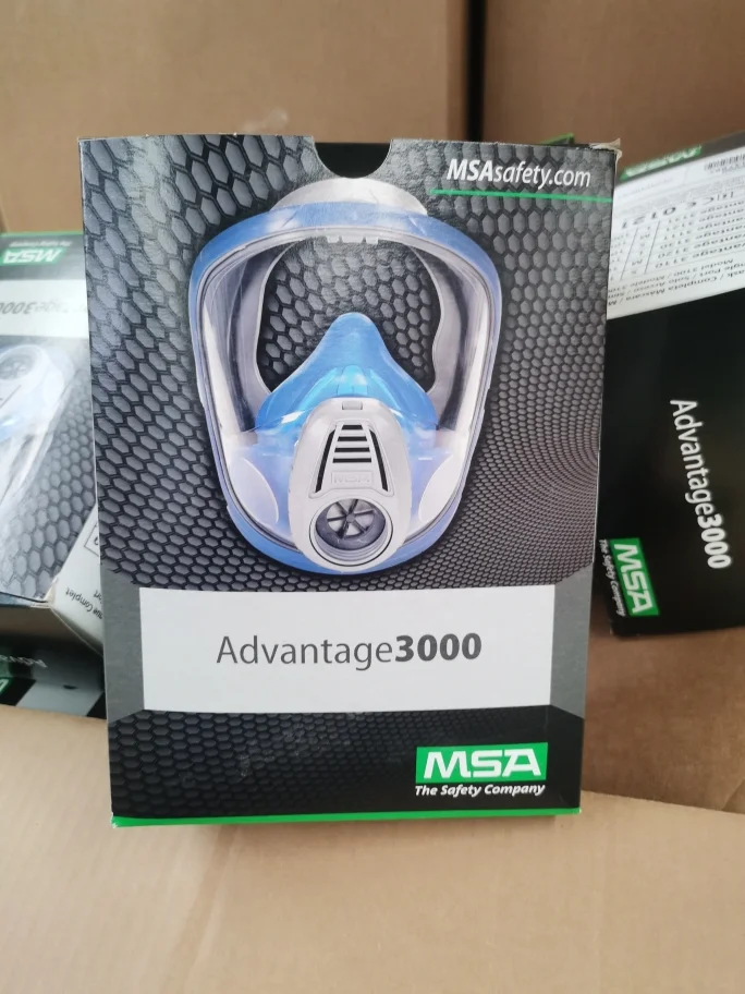 Msa 10147997 3100 Full Face Mask Respirator Silicone Rubber Anti-fog ...