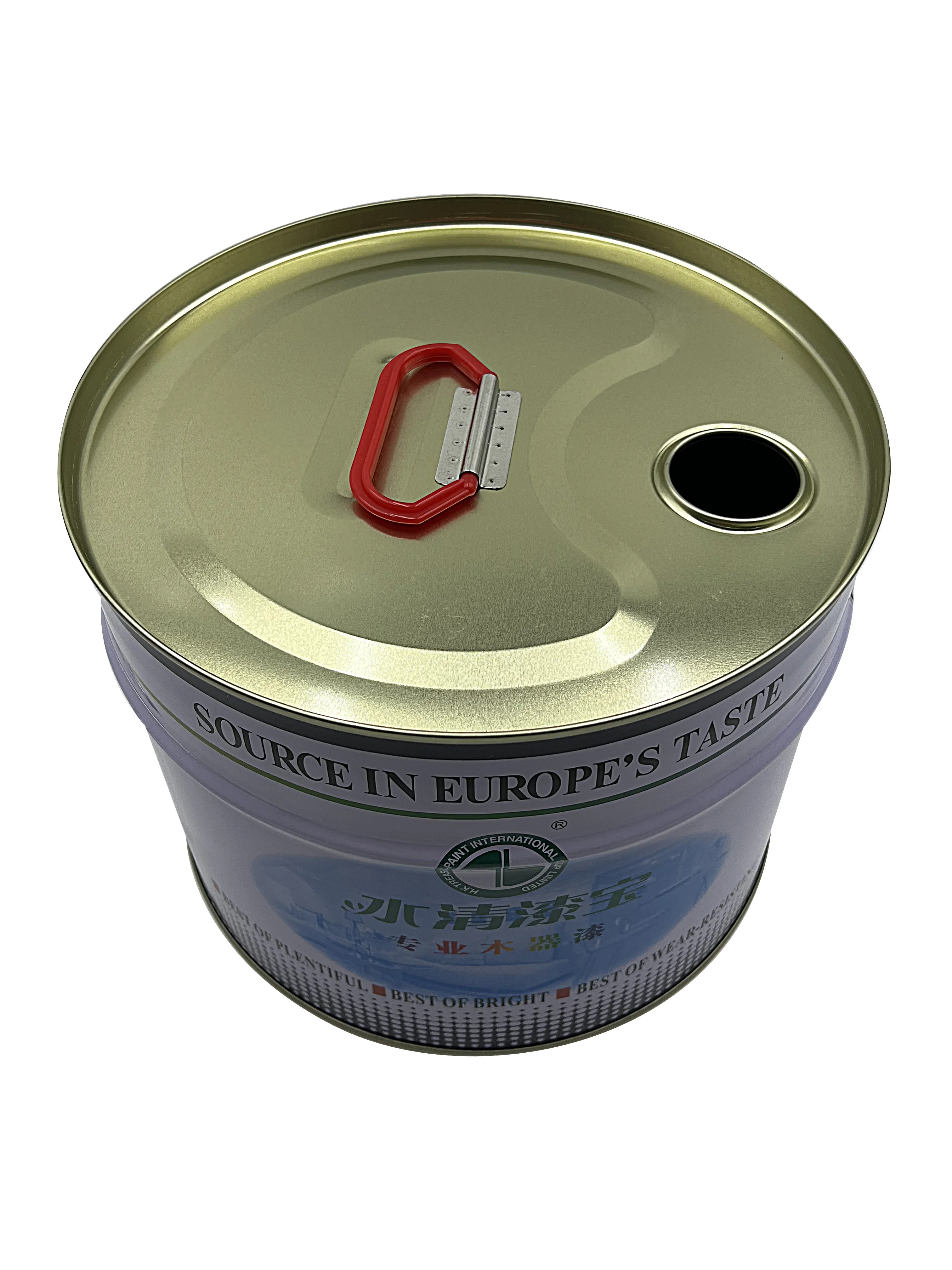 Large Capacity 10l Cylindrical Tin Canstea Barrel Metal Bottle Coffee Can Aerosol Canister Cream ...