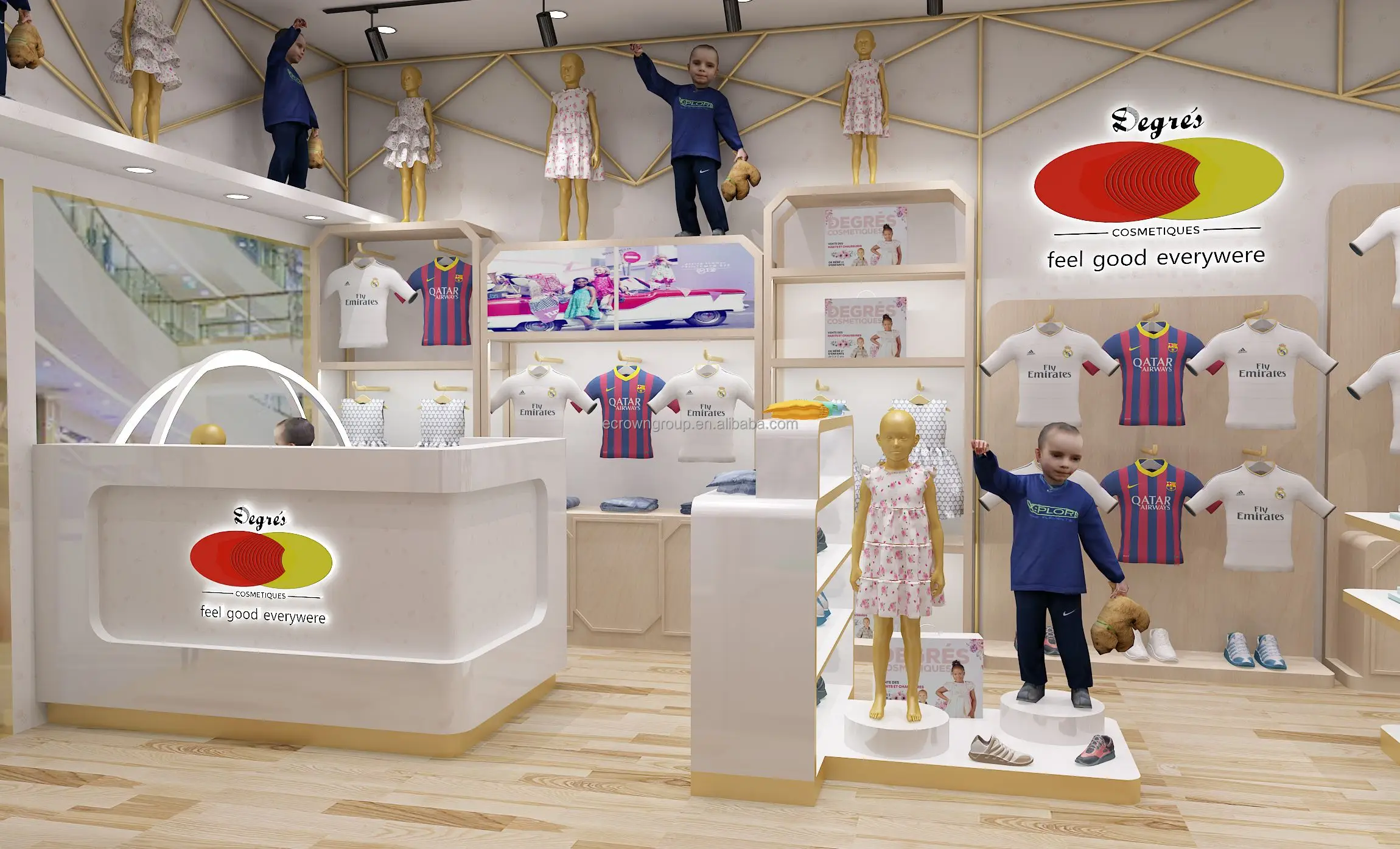 Oem Mdf Kiosk Underwear Garment Display Showcase Good Beauty Store ...