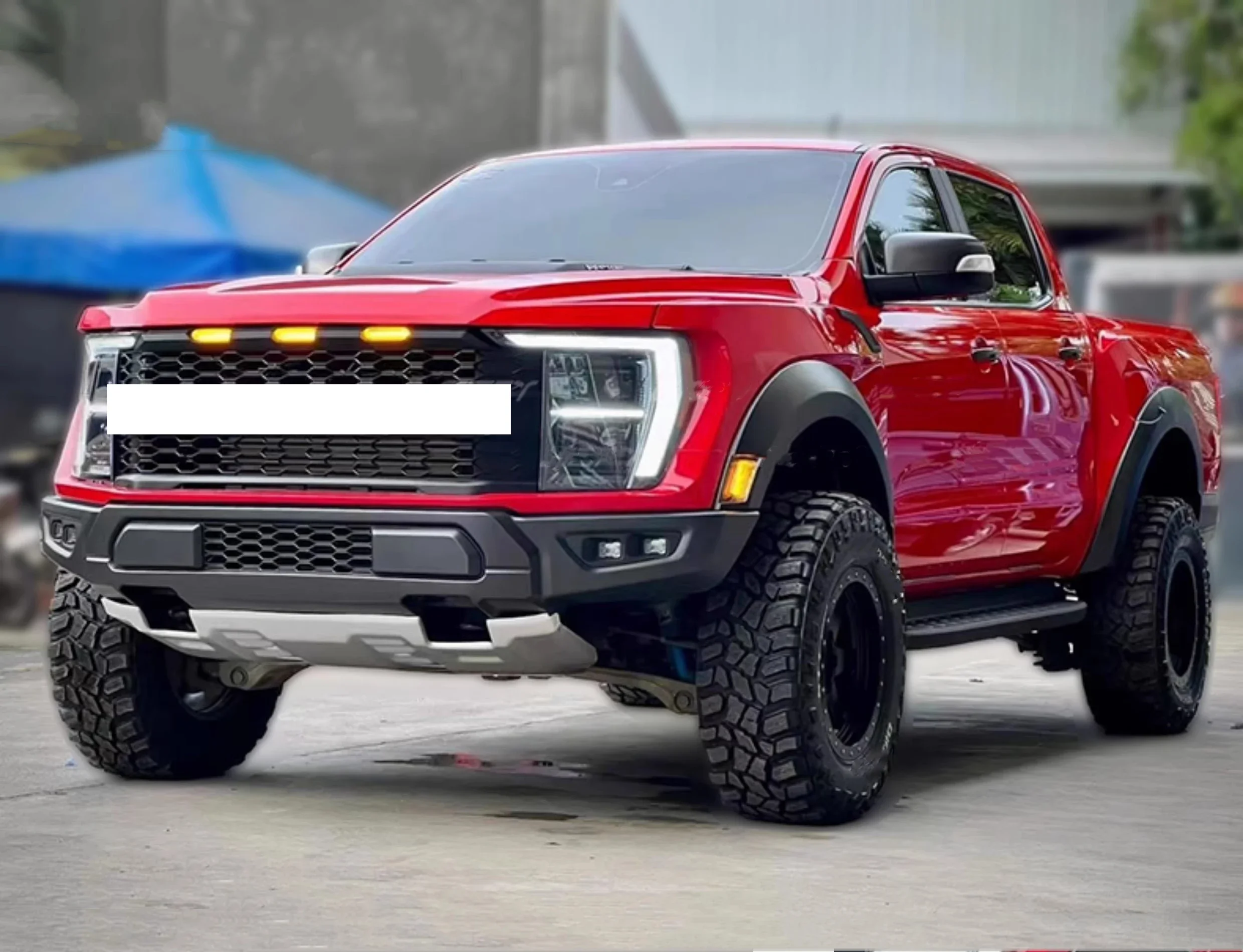 Body Kit For Ford F150 Raptor 2015-21 Modified Front Rear Bumper Grill ...