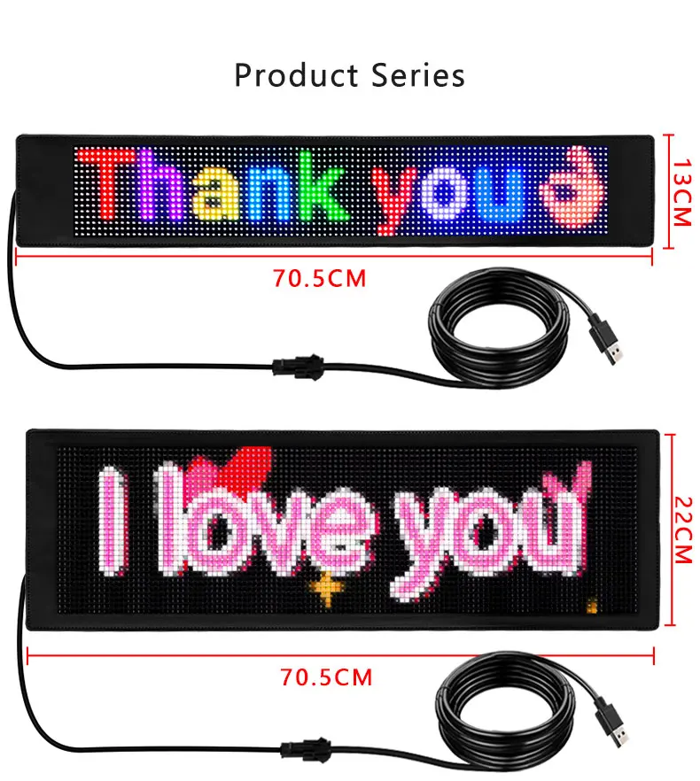 Flexible LED Car Sticker Glow Panels - Customizable Lights