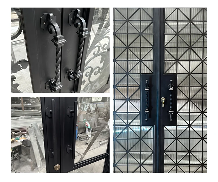 Customized Antique Design Cast Iron Front Entry Door Handles Unique ...