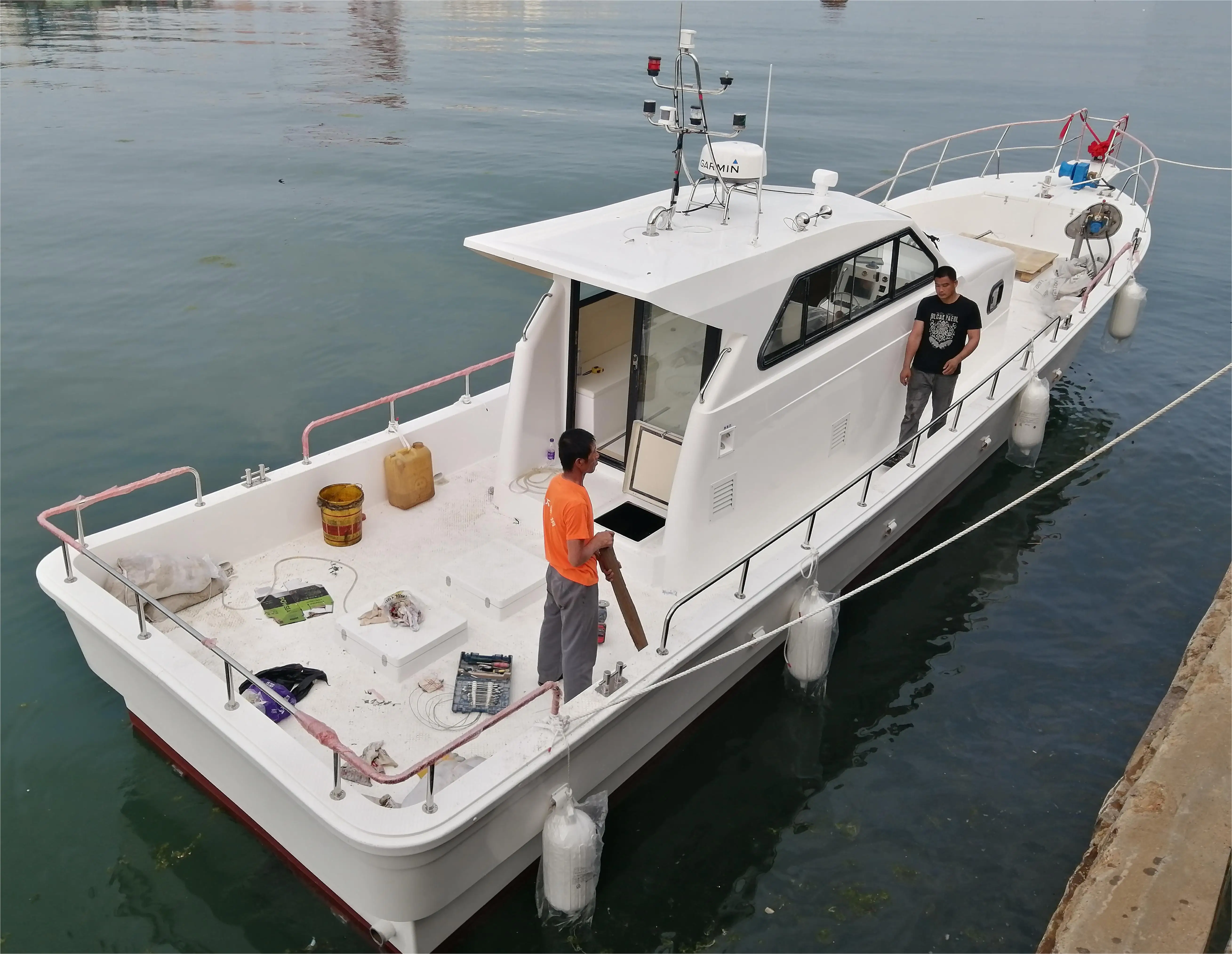 Grandsea 14m Fiberglass Tuna Longline Commercial Fishing Boat for Sale