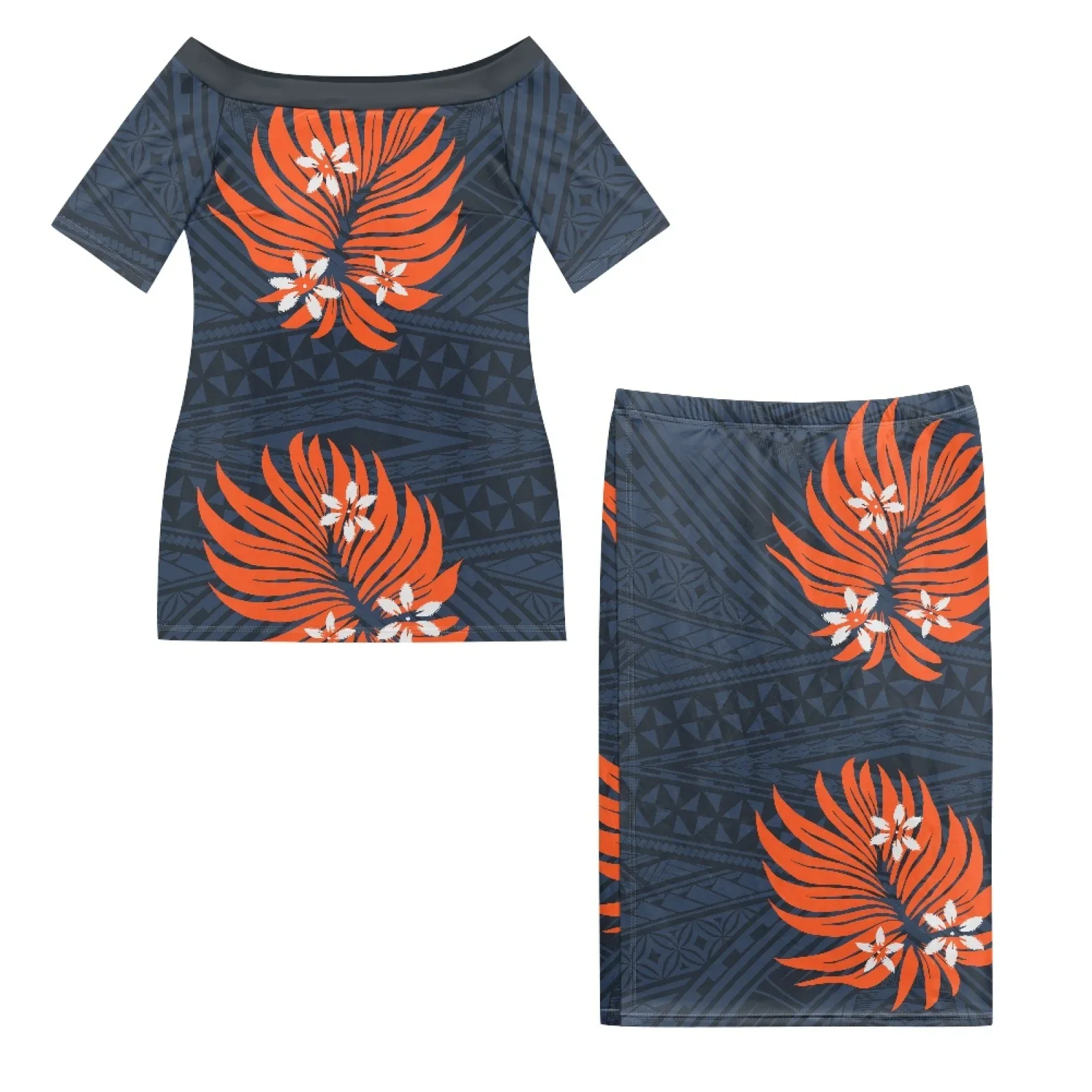 Custom Made Puletasi Tribal Clothing Samoan Dresses Women's Sexy Off ...