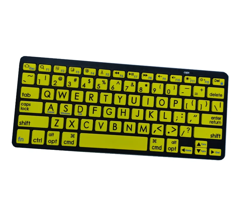 Big Letter Keyboard with 78 keys Blue tooth Wireless Keyboard for ...