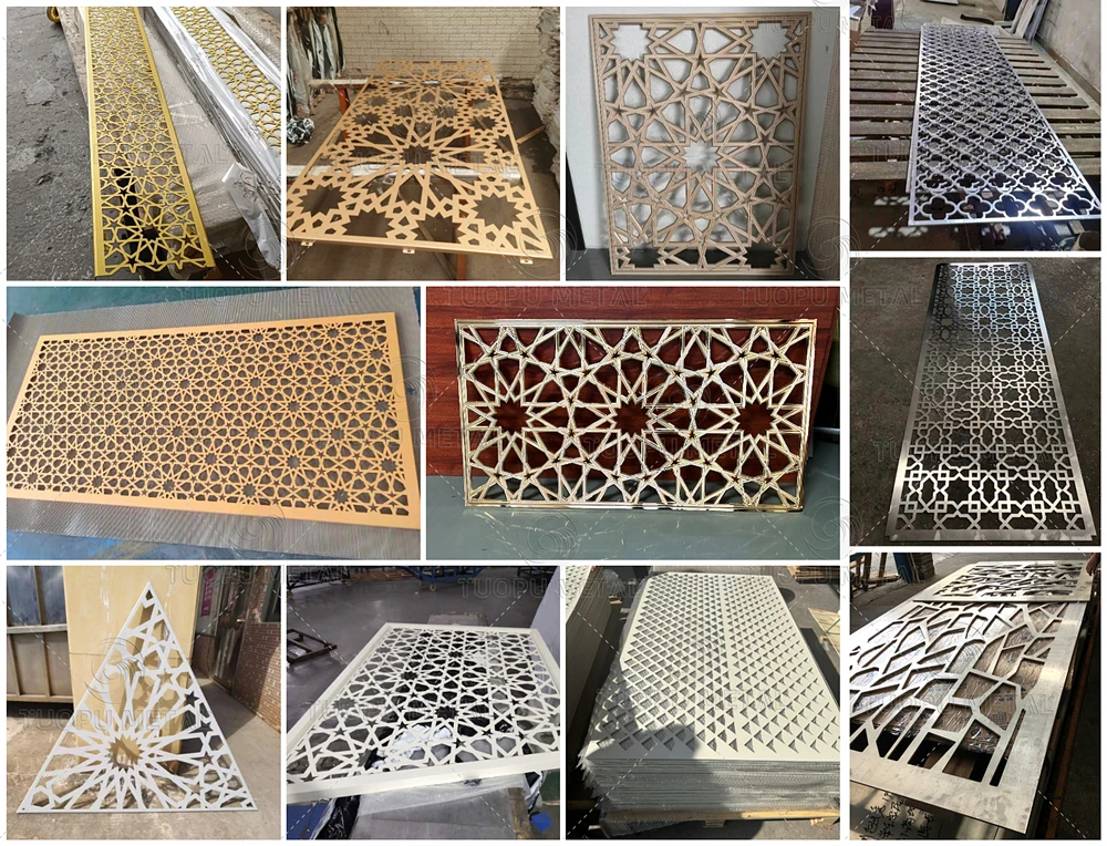 New Design Modern Laser Cut Waterproof Fireproof Aluminum Alloy ...