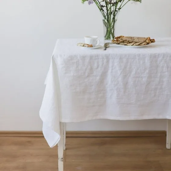 Wholesale Natural France 100% Linen Fabric Rectangle Wedding Table ...