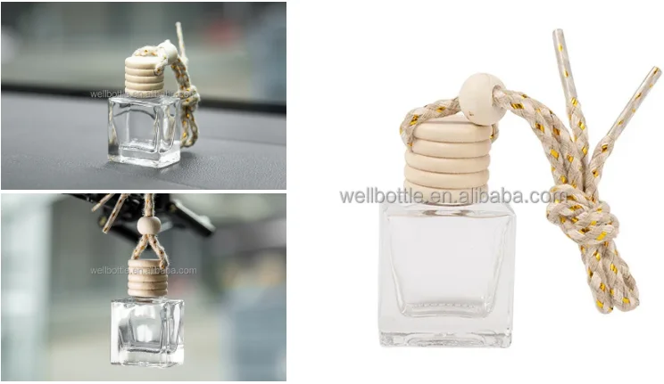 Wooden Car Diffuser Bottle Wood Car Perfume Hanging Car Scent Fragrance ...