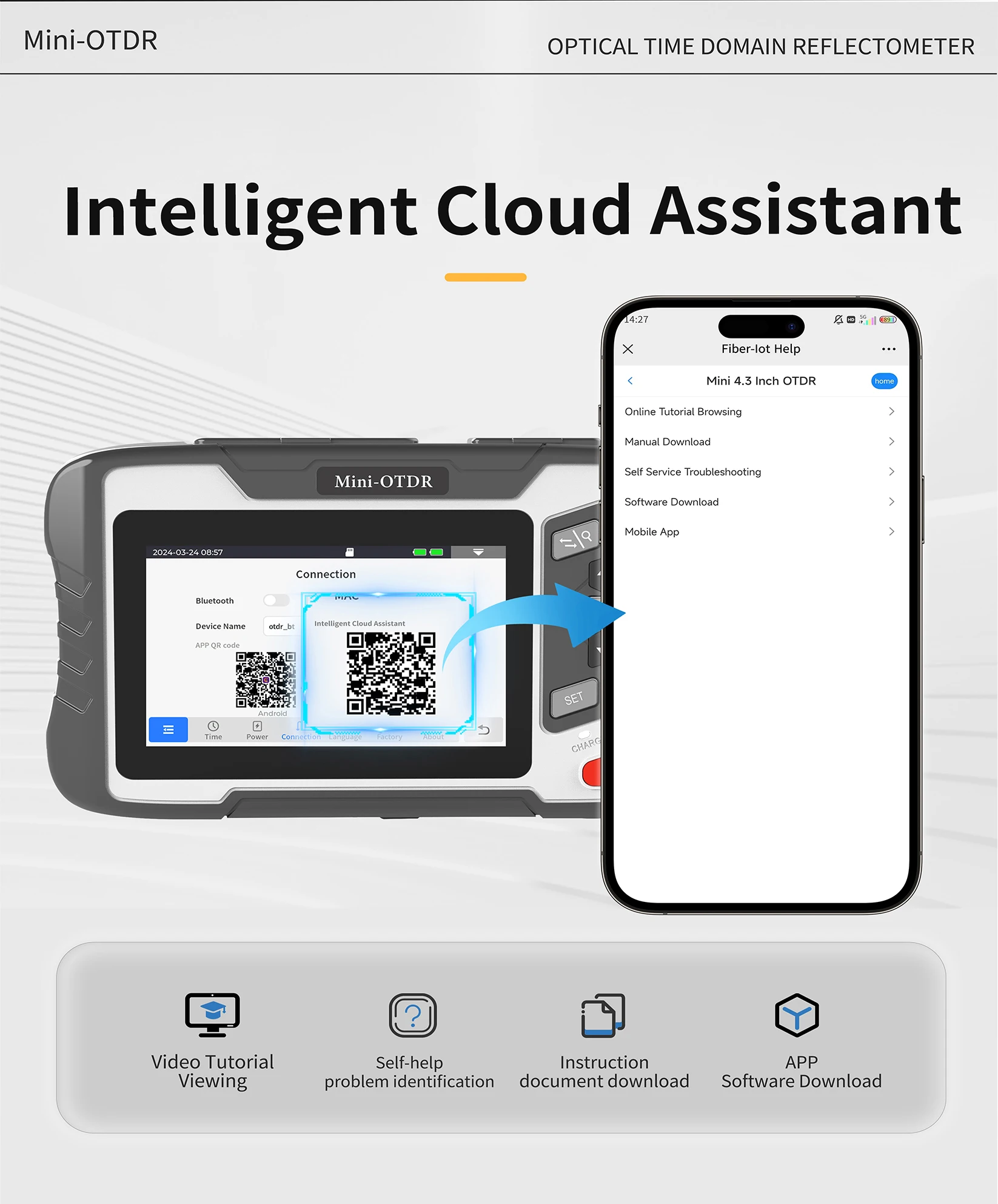 Novker Brand PON OTDR NK4300 Optical Time Domain Reflectometer 1310 ...