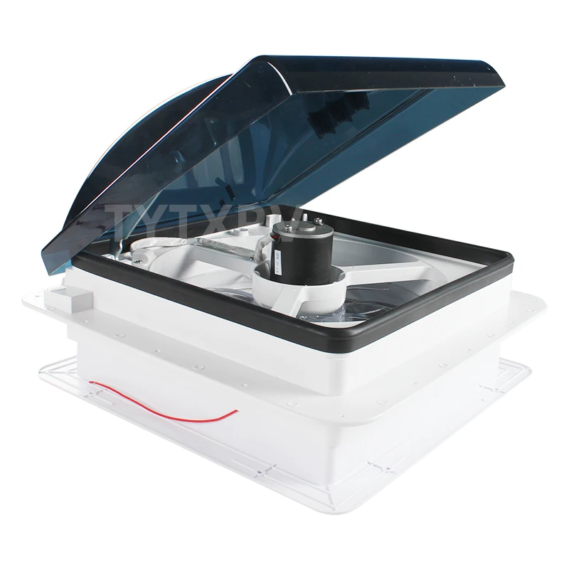 { Tytxrv } Rv Parts 14'' 420mm Dc 12vdc Manual Control Rv Roof Vent Fan ...