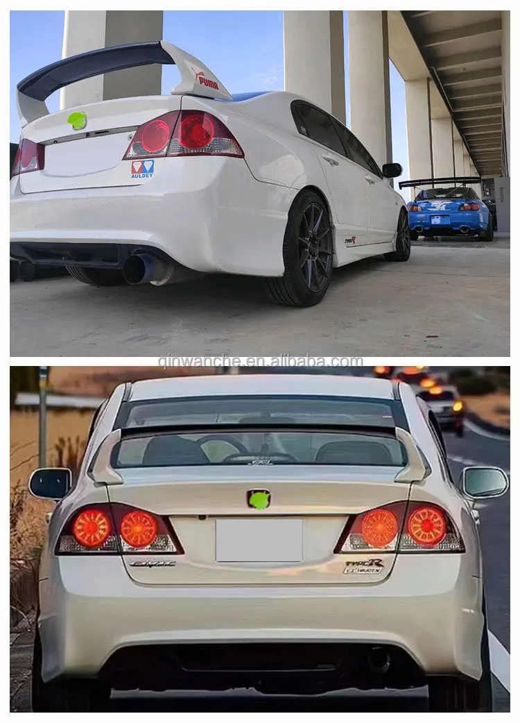 Used for Honda for Civic FD2 Face Kit Typer Style Front Lip Rear Bumper ...