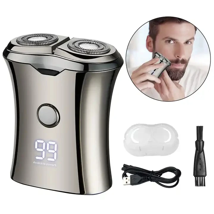 metal shaver for men Mini Portable Electric Shavers with LCD display ...