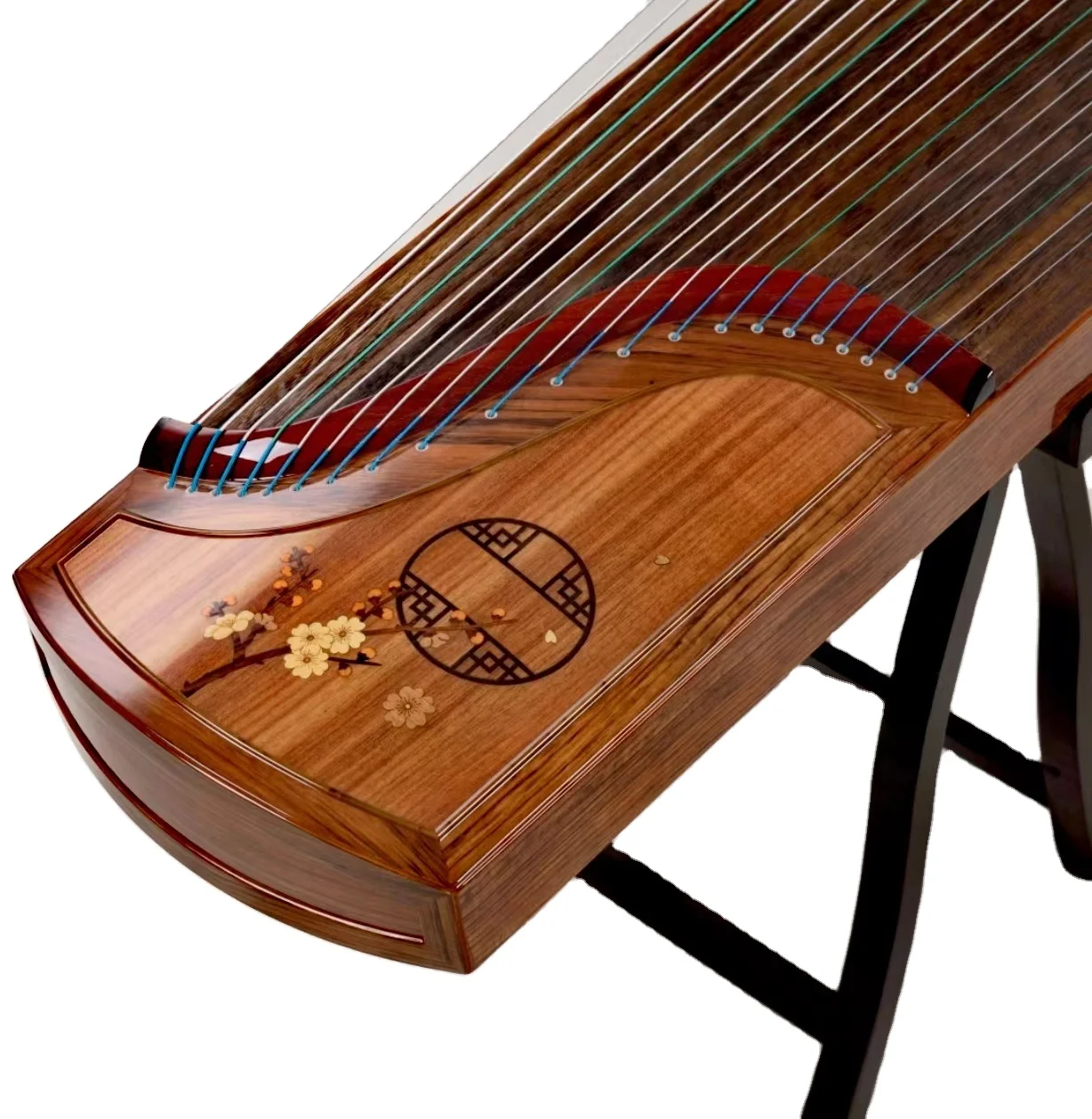 Traditional Chinese Guzheng Hand-dug Zither,21-string National Musical ...