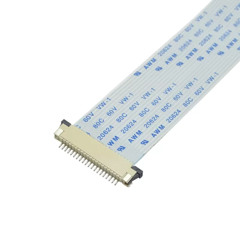 Custom Fpc Ffc Connector Cable 0.5mm 1.0mm 10pin 12pin 20pin A/b-type Flexible Flat Cable ...