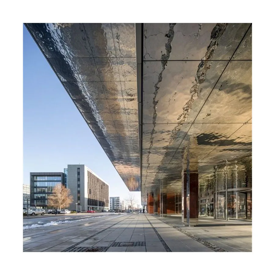 Water Ripple Stainless Steel Ceiling Tiles Wall Cladding Decorative 0 ...