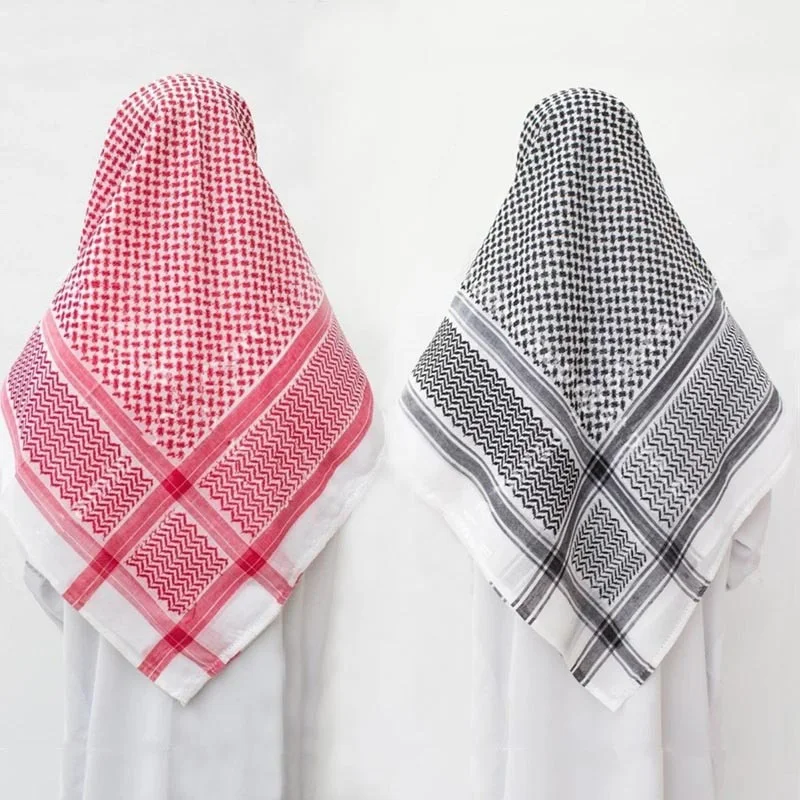 Keffiyeh Men's Arab Shemagh Head Scarf Ghutra Keffiyeh Middle East ...