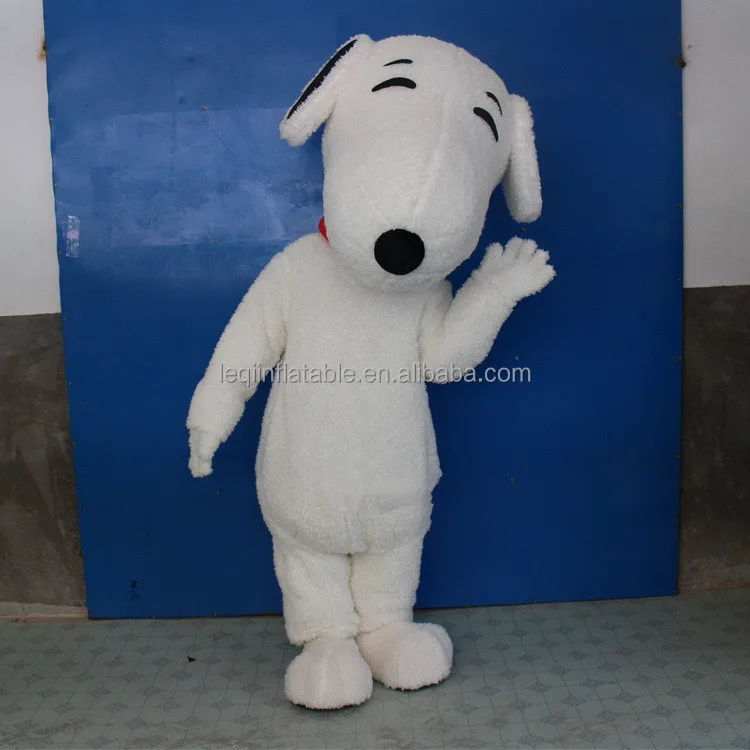 Snoopy Cartoon Dog Mascot Costume for Halloween - Custom Unisex Plush ...