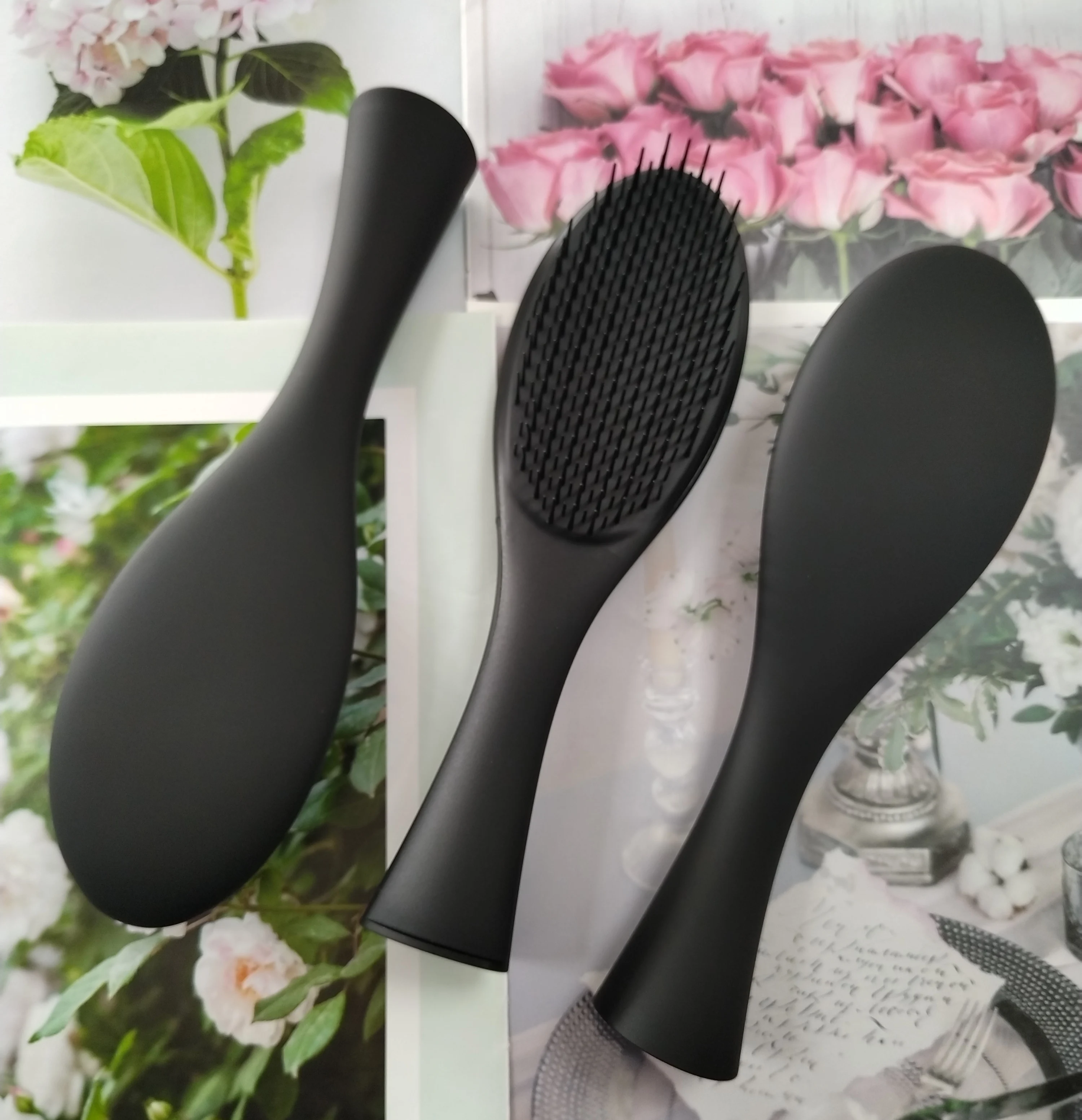 Personalized Custom Logo Wet Curly Detangler Detangle Hairbrush Tangle ...