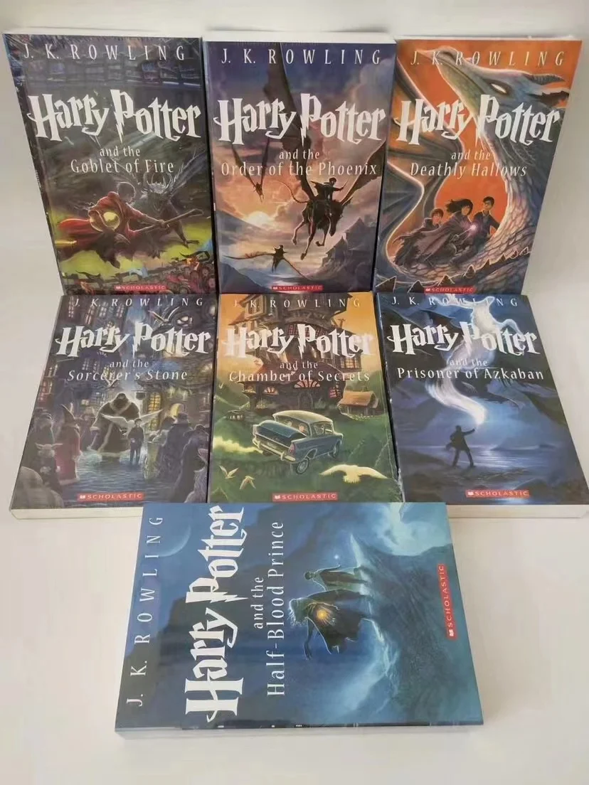 Harry Potter Series Perfect Binding Educational Custom Novel English Learning Books For Adults ...