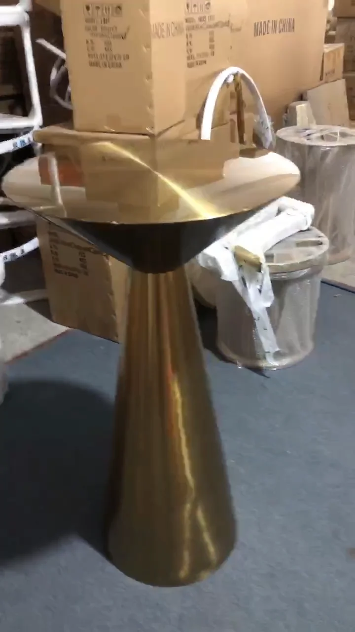 Modern Gold Stainless Steel Cocktail Table Wedding Event Bar Table ...