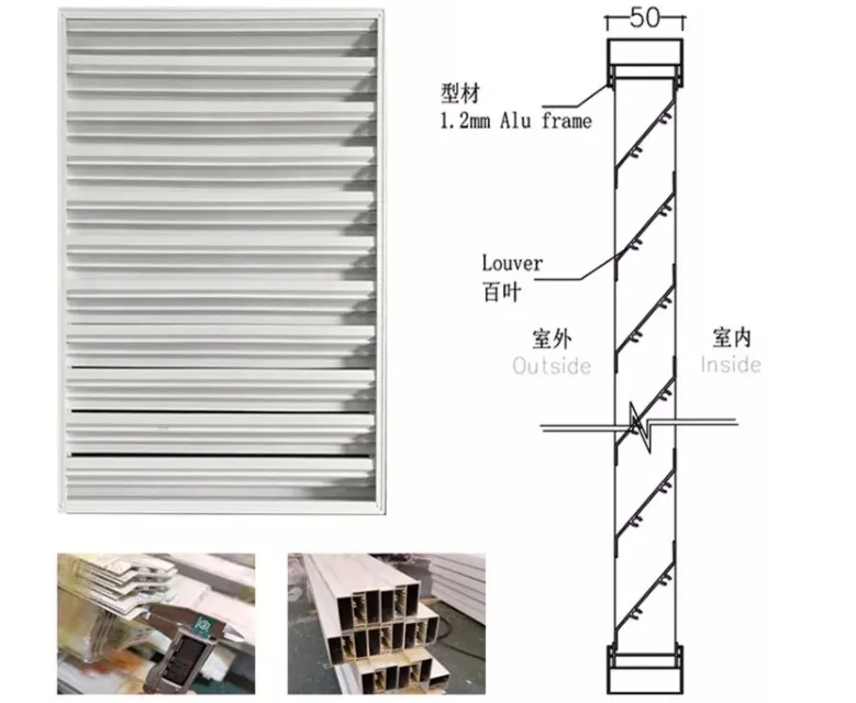 Prima Aluminum Louver - Minimalist Motorized Exterior Doors