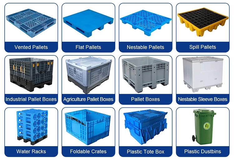 Heavy Duty Large Stackable Double Sides HDPE Plastic Pallet for Sale