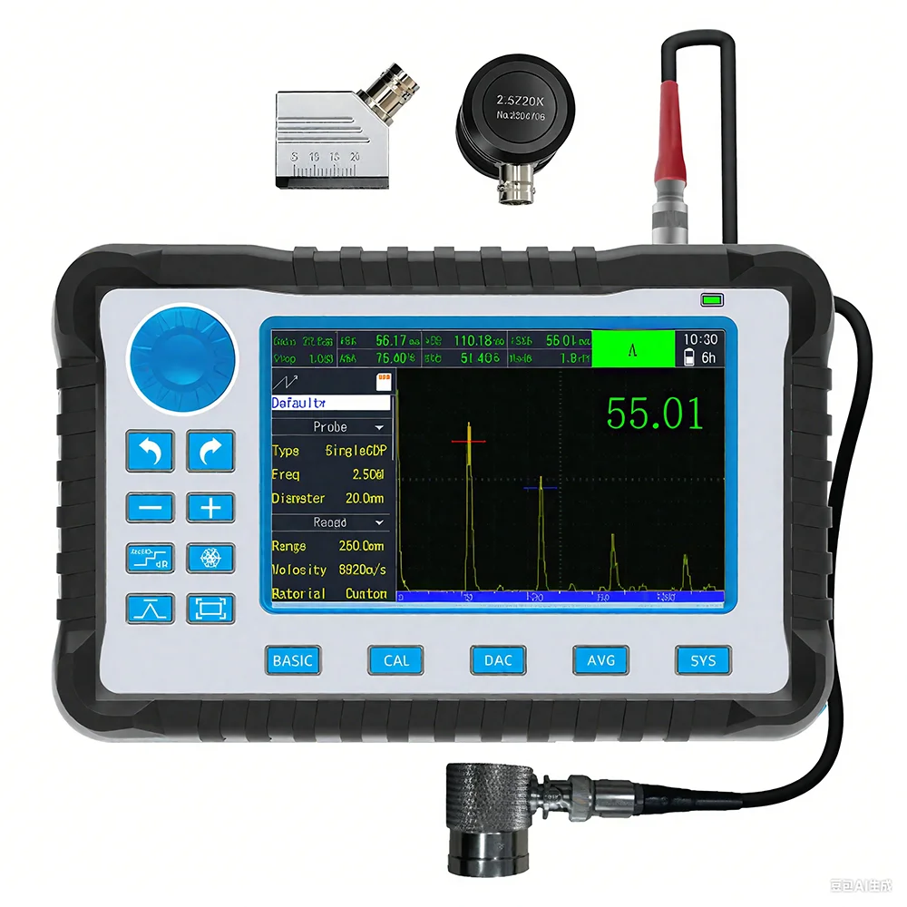 Portable Digital Ultrasonic Flaw Detector 0~10000mm Metal NDT Equipment ...