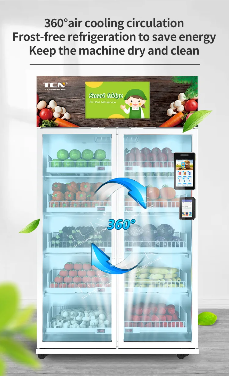 Tcn Automatic Vending Machine Cooling System Smart Fridge Vending ...