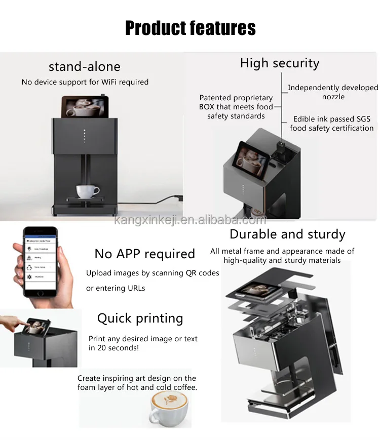 New Multi Color Wifi Milkshake Beer Printing Machine Diy Latte Art ...