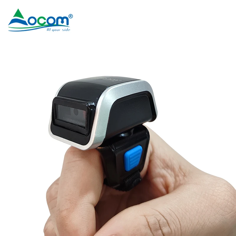 Outdoor Wireless Mini Finger Qr BarCode Reader Portable Wearable Ring ...