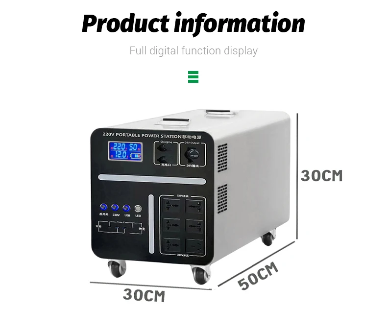 Portable Solar Power Generator 8000w Outdoor Mobile Power Supply ...