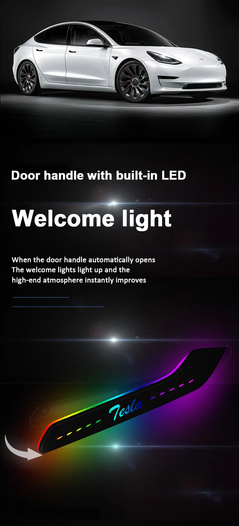 Factory Price Model3 Y X S Accessories Luxury Smart Auto Waterproof ...