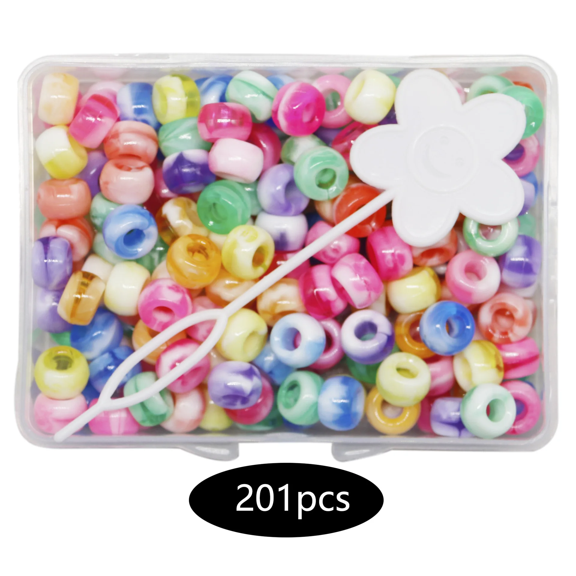 Jumbo Beads for Hair - Colorful Acrylic Braids Accessories