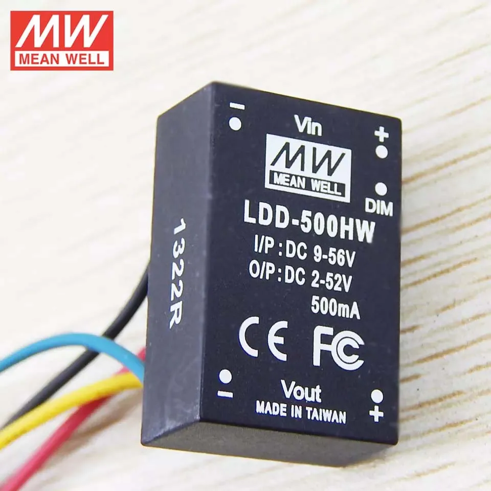 MW LDD-500HW Mean Well DC/DC Converter – 500mA Constant Current, PWM ...