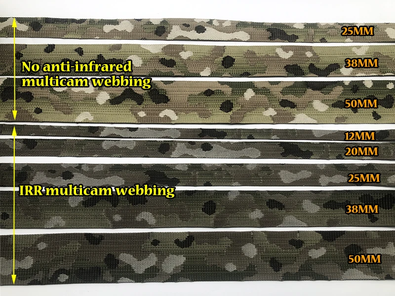 Custom Irr Camo Polyester Camouflage Jacquard Weave Webbing Tactical ...