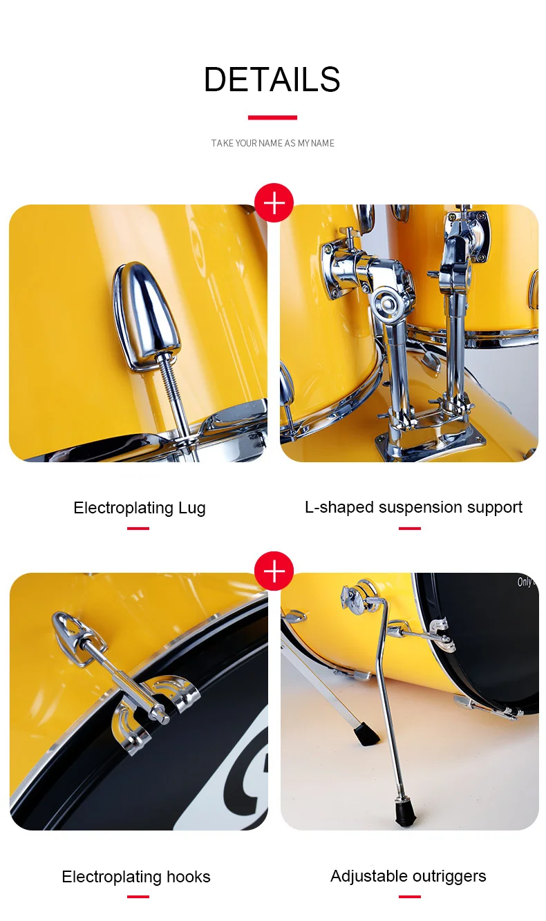 Jazz Drum Set - Professional Musical Percussion Instrument