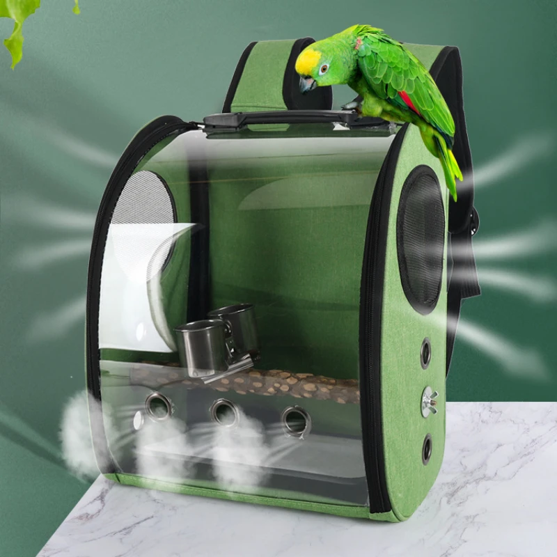 Macaw Cockatiel Parakeet Carrier Bag Travel Cage Bird Travel Carrier ...