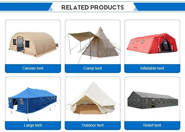 Qx 10 Person Outdoor Waterproof Earthquake Relief Flood Fighting Canvas ...