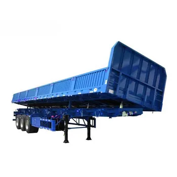 Side Dump Semi Tipper Trailer 50ton Side Tipper Trailer 80tons Dump ...