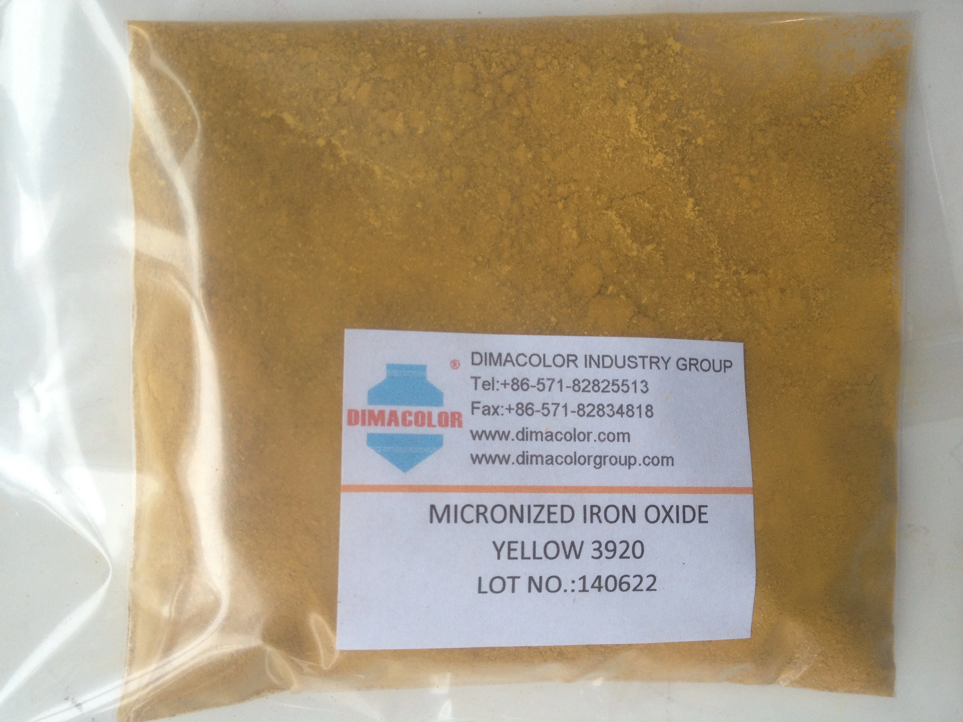 Micronized Pigment Powder Iron Oxide Yellow 3920 Py42