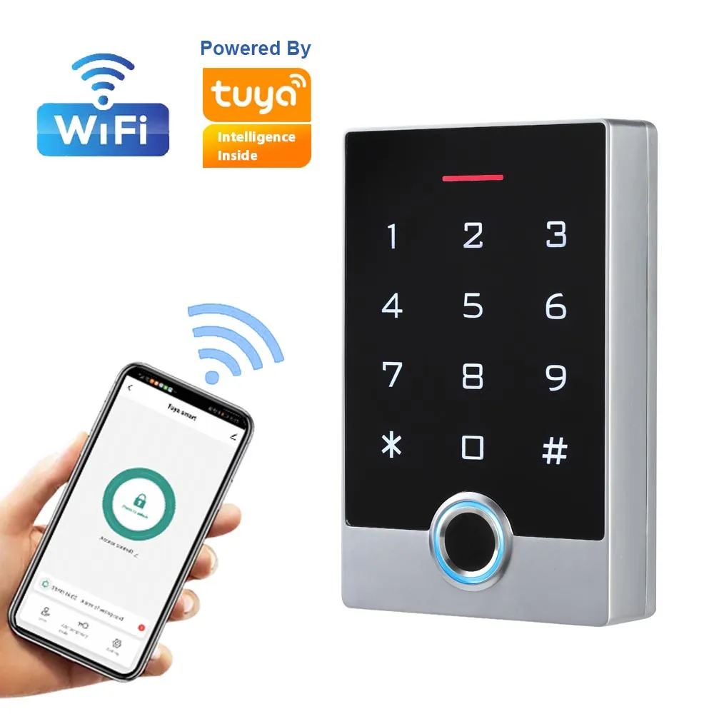 Tuya APP Wifi IP68 Waterproof Keypad Touch Screen Reader