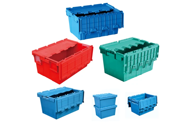 Large Plastic Pallet Container Stackable Solid Box Pallet Box Plastic ...