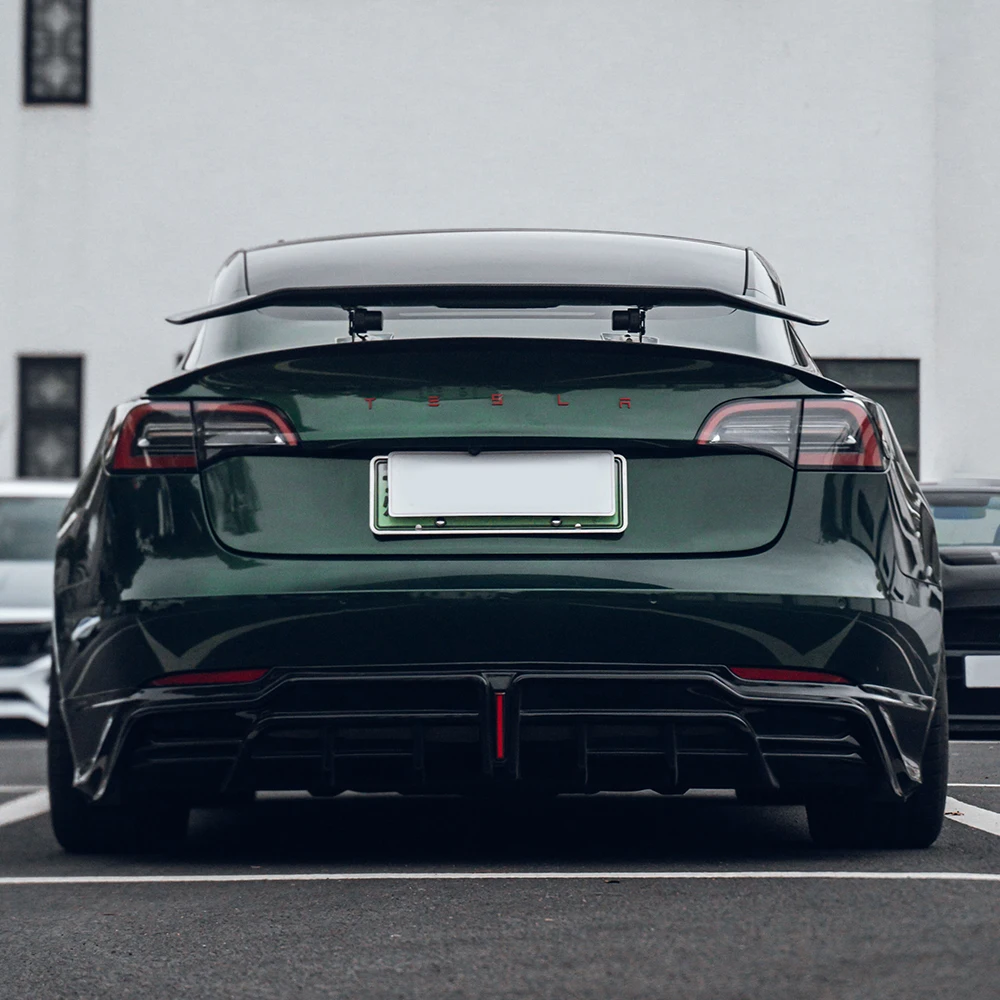 Carbon Fiber Automatic Adjustable Rear Trunk Tail Boot Lift Car Spoiler ...