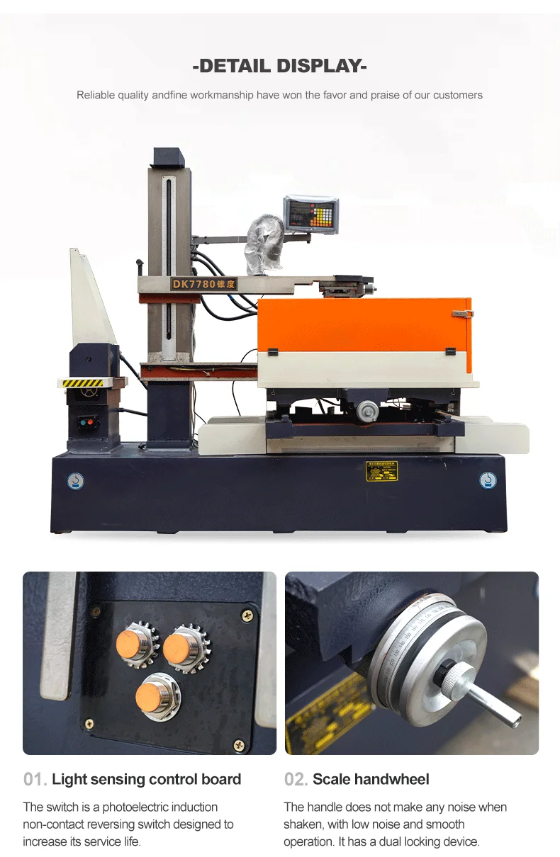 High Frequency Wire Cut Machine DK7780 High Speed Linear Rail CNC EDM ...